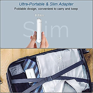 USB Wall Charger Flat, OKRAY 3-Pack 5v/3a Dual USB Charger Block with Foldable Plug, Extra-Slim 2 USB-A Ports Phone Charger Fast Charging Blocks Compatible iPhone 11/XS/XR/iPad, Samsung Galaxy (White)