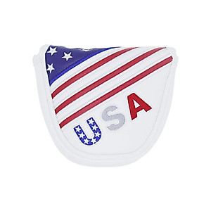 HISTAR Stars and Stripes Magnetic Closure Golf Mallet Putter Head Covers for Odyssey Scotty USA