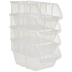 Performance Tool W5173 Dual Position Tilt Storage Organizer Bins for Toys/Parts/Sewing/Legos & More (Medium)