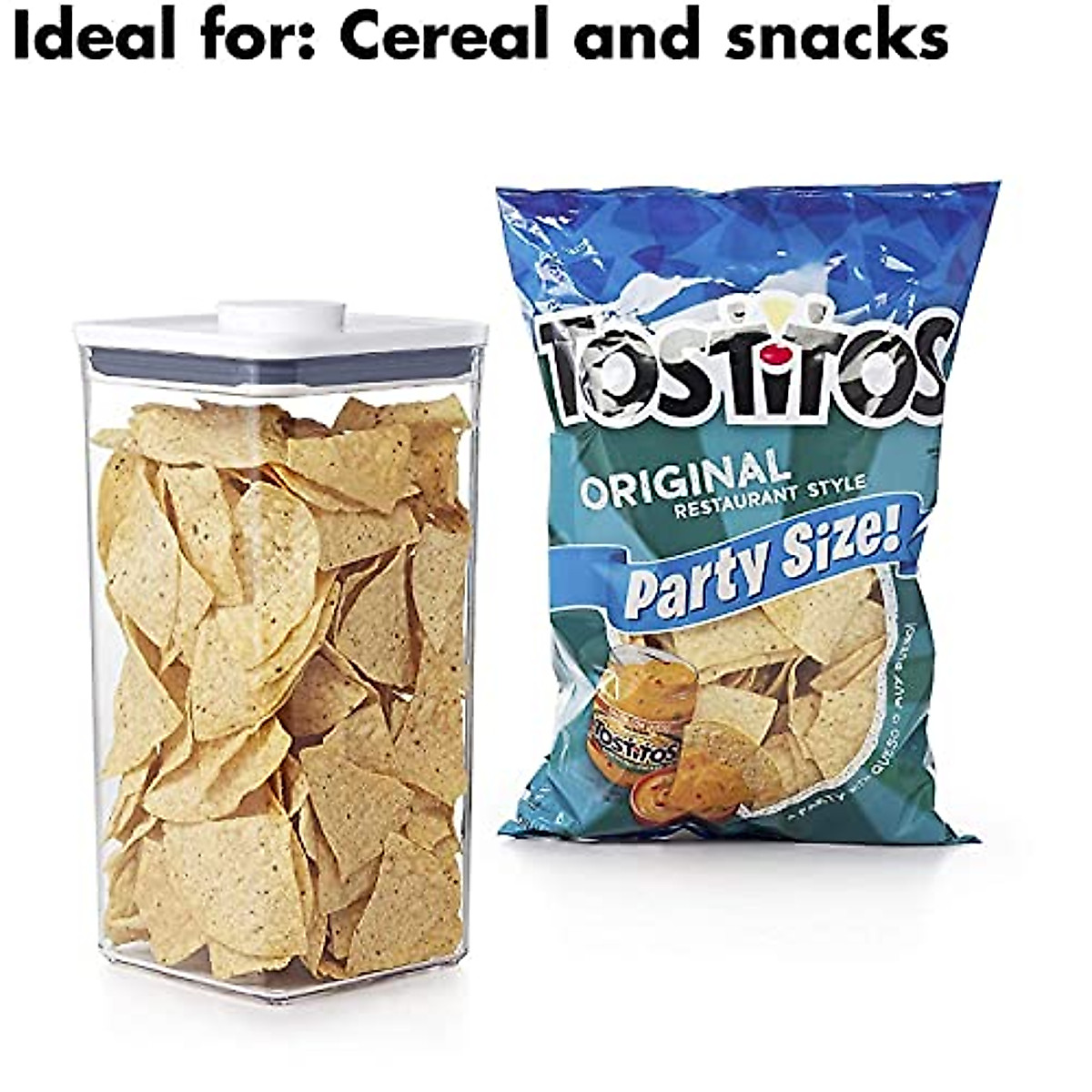 OXO Good Grips POP Container 6-Quart Square Airtight Food Storage for Bulk Food (Set of 4)