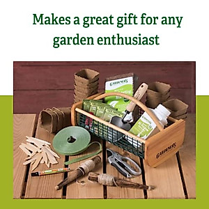Gardeners Supply Company Large Garden Hod Harvest Basket | Versatile Gardening Fruits & Vegetables Gathering Basket | Natural Smooth Pine - Maple Frame & Coated Mesh | Easy to use - 9"L x 11"W x 11"H