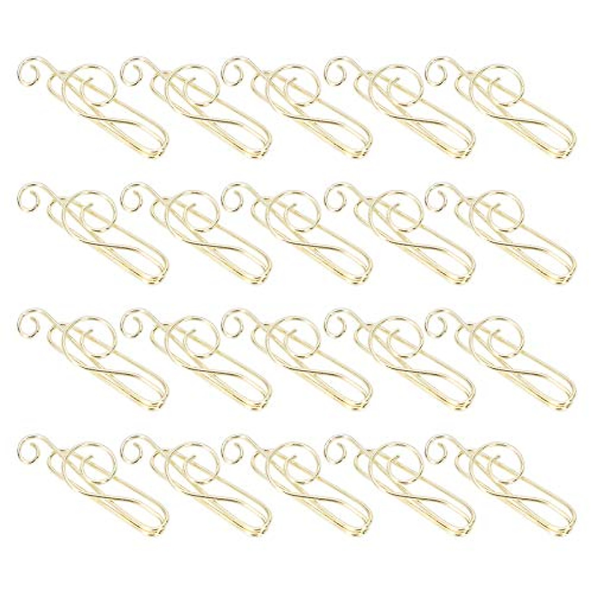 20Pcs Musical Note Paperclip Metal Iron Wire Notebook Agenda Folder Special Shaped Paper Clips for Bookmark Organize Home Office School(golden)