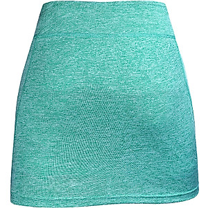 BLEVONH Womens Summer Tennis Skirts with Shorts Underneath, Pickleball, Athletic, Workout and Golf Skorts with Pockets Turquoise X-Large
