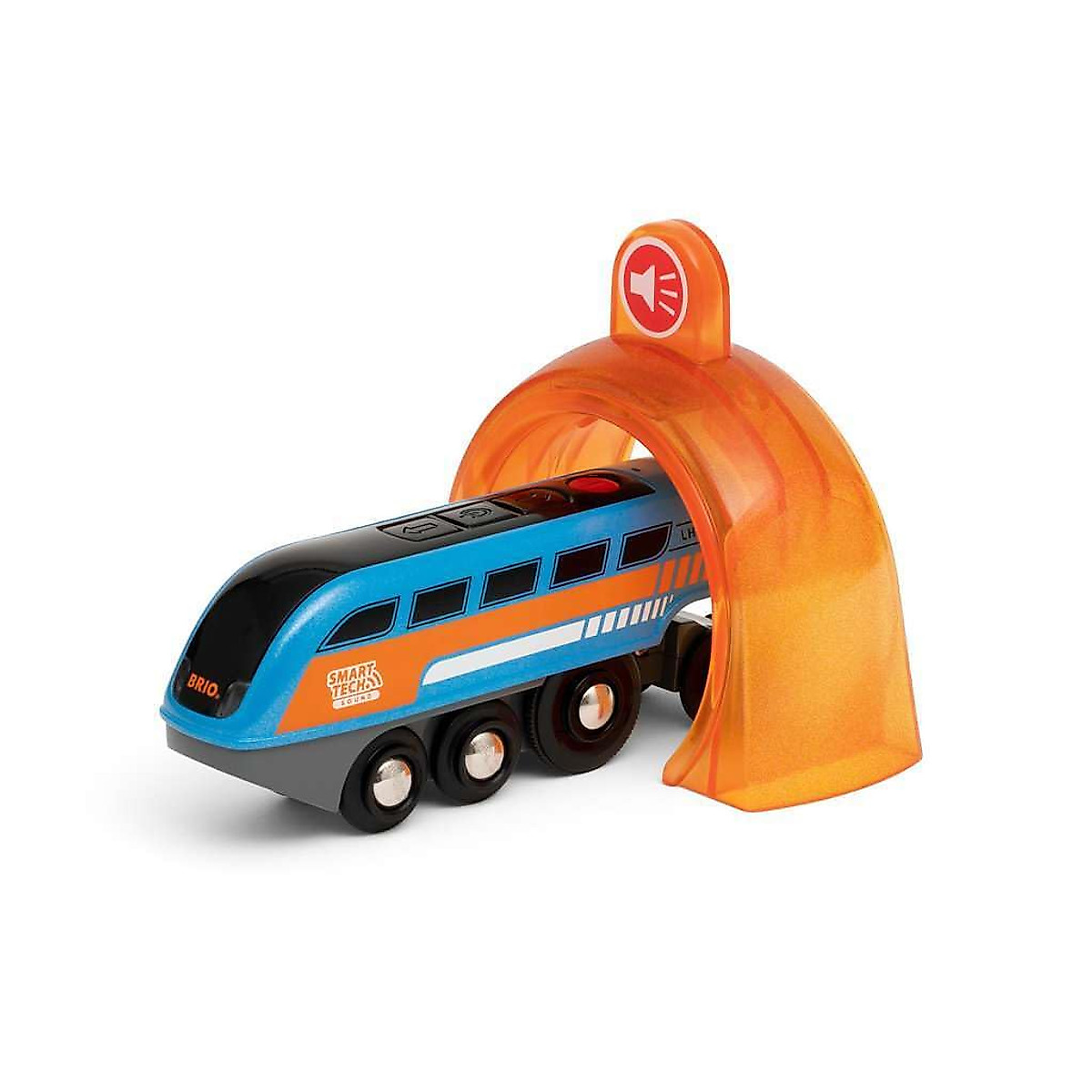 BRIO 33971 Smart Tech Sound Record & Play Engine | Wooden Toy Train for Kids Age 3 and Up