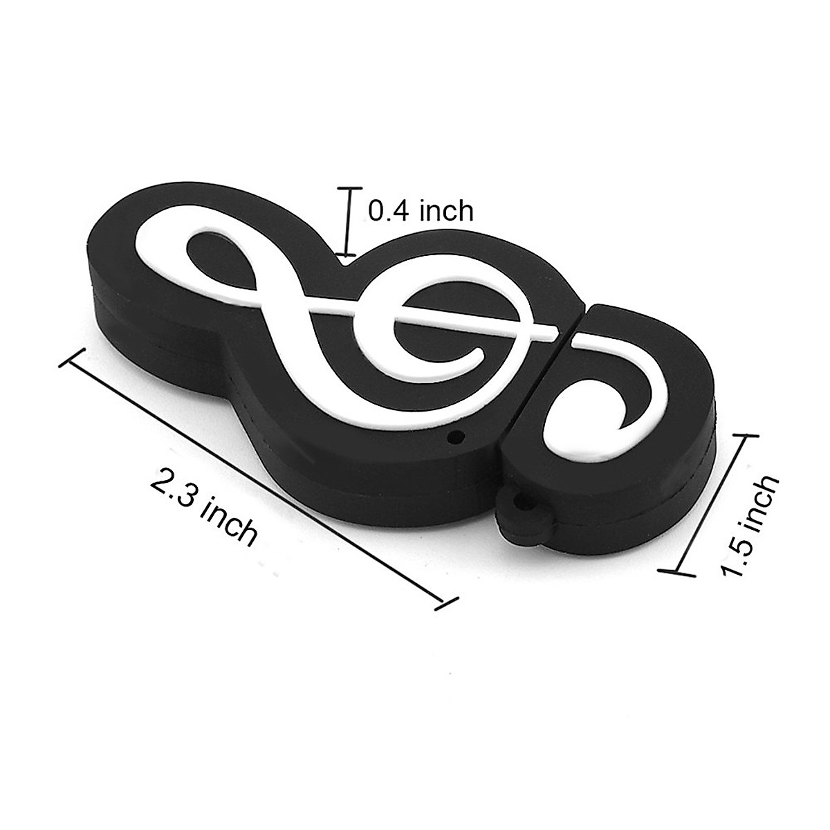 Usbkingdom 64GB USB 2.0 Flash Drive Cartoon Musical Note Shape Pen Thumb Drives Memory Stick Flashdrive Data Storage for Music Fans