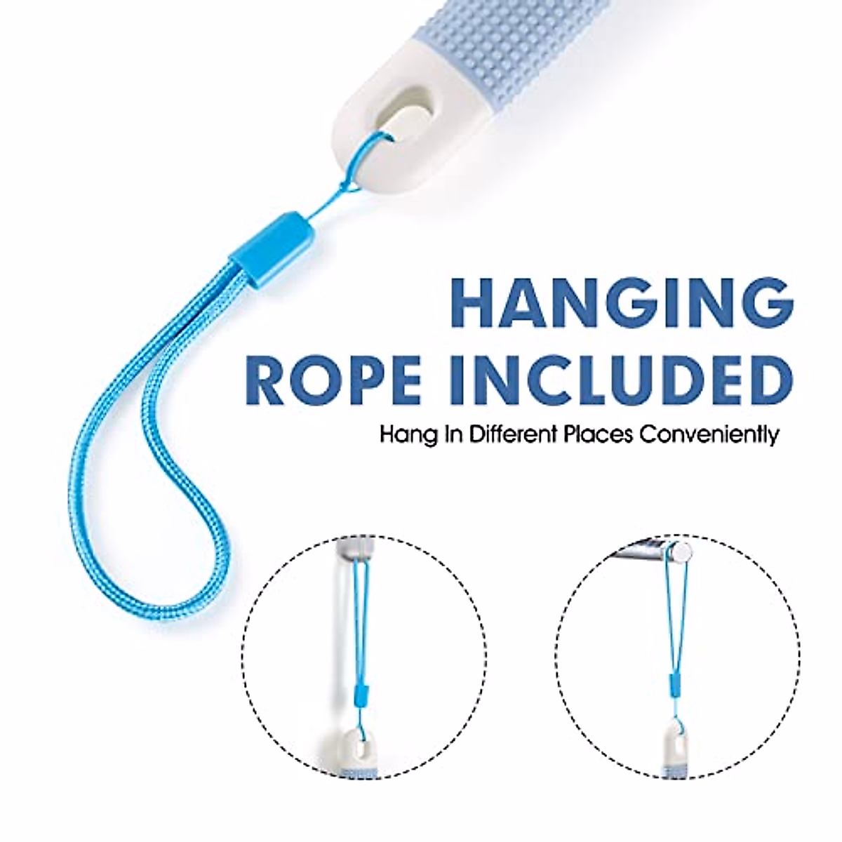 Back Scrubber Anti Slip Long Handle for Shower, Dual-Sided Back Brush with Stiff and Soft Bristles,Body Exfoliator for Bath or Dry Brush.