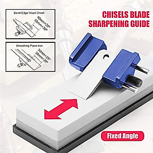 EZARC Honing Guide for Chisels and Planes, Sharpening Jig Sharpening Guide Kit(Wood Chisels 1/4" to 2", Fits Planer Blades 1-3/8” to 3-1/8”)…