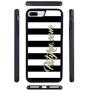 Pink Hearts Pattern Personalized Black Rubber Phone Case Compatible With Google Pixel 8 Pro, 8a, 8, 7a, 7, 7 Pro, 6a, 6 Pro, 6, Pixel 5, 4a 5G, 4a 4G, Pixel 4, Pixel 4 XL, Pixel 3a, 3a XL, Pixel 3