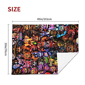 Baby Blanket Five .Nights at Freddy's Blanket Super Soft Suitable for Comforting Newborn Boys and Girls Air Conditioning Quilt 30 X 40 Inch