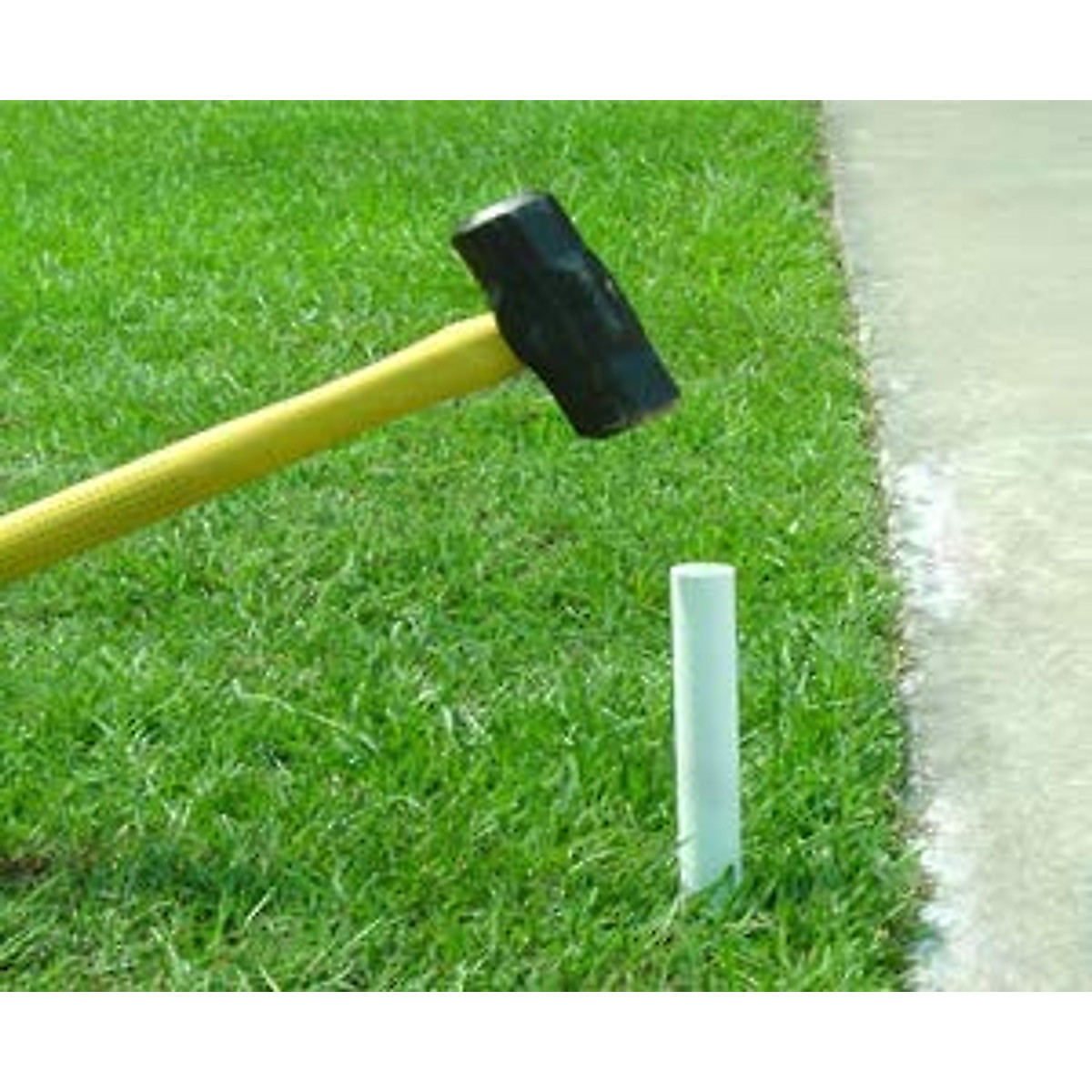 Kidkusion Retractable Driveway Guard | Adjustable Up to 20 Ft. | Visual Boundary for Playtime Safety | Orange | Made in USA