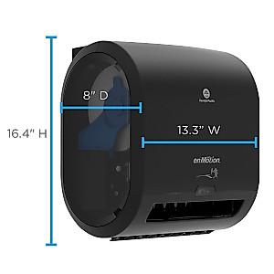 Impulse 8" 1-Roll Automated Touchless Paper Towel Dispenser Black 59498A