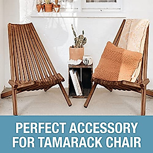 CleverMade Tamarack Chair Cover; Eco Friendly Outdoor Patio Furniture Cover; Great for Folding Wooden Chairs; Protects From Elements, 2 Pack, Mocha