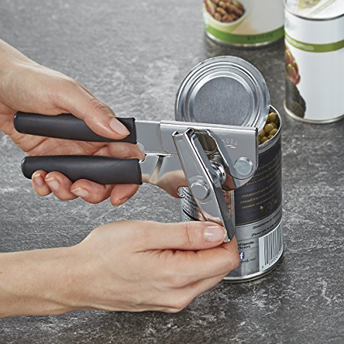 Cuisinart CCO-50BKN Deluxe Electric Can Opener, Black & Swing-A-Way Portable Can Opener, Black 7-Inch