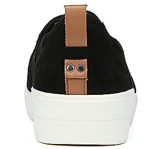 Ryka Womens Vivvi Faux Leather Metallic Casual Shoes Black 9 Wide (C,D,W)