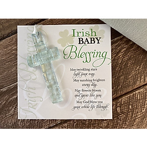 The Grandparent Gift Irish Baby Blessing Handmade in USA Cross- Irish Baby Gift for Baby Girl or Boy (Cross)