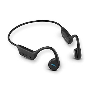 H2O Audio TRI Multi-Sport Waterproof Bone Conduction Headphones, Bluetooth Open Ear Headphones with Built-In MP3 Player -up to 6-Hour Battery Life, 8 GB -For Swimming, Running, Cycling, Hiking (Black)