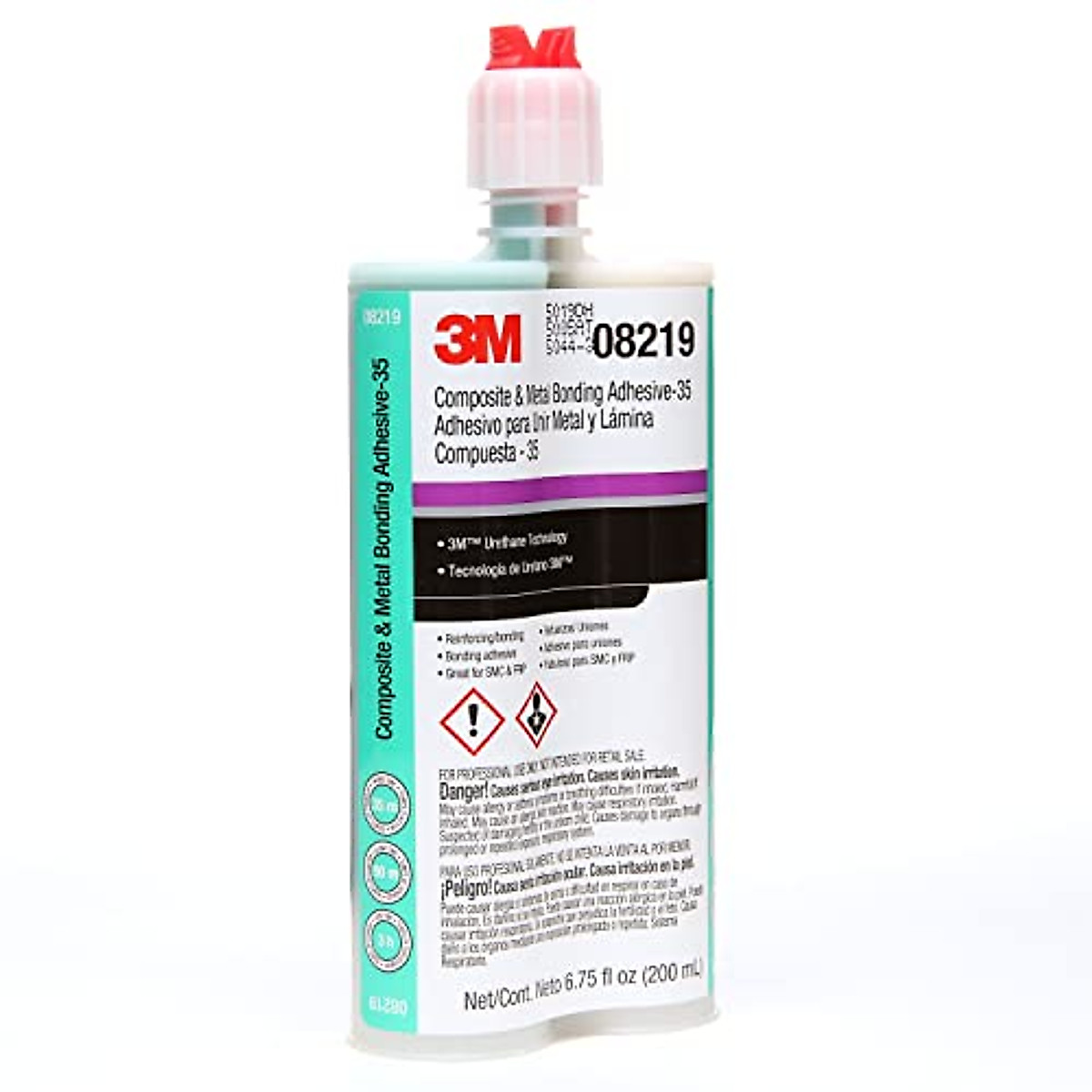 3M SMC/Fiberglass Repair Adhesive-35, 08219, Green, 200 mL Cartridge