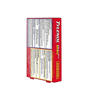 Tylenol Cold + Flu Severe Day & Night Caplets for Fever, Pain, Cough & Congestion Relief, 24 Count