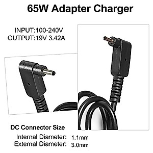 65W 45W Laptop Charger for Acer Aspire 5 A515-45 A515-56 A515-46 A515-54 A515-44 A515-55 Aspire Vero AV15-51-7617 SF314-52 SP513-52N SP111-33 SF314-51 Slim Notebook AC Adapter Power Cord