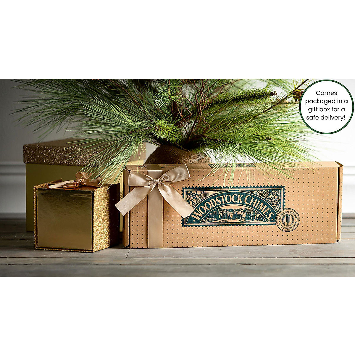 Woodstock Wind Chimes Amazing Grace Chime Medium (24'') Bronze Wind Chime Inspirational and Memorial Gifts Wind Chimes for Outside Patio Home or Garden Decor Christmas Gifts (AGMBR)