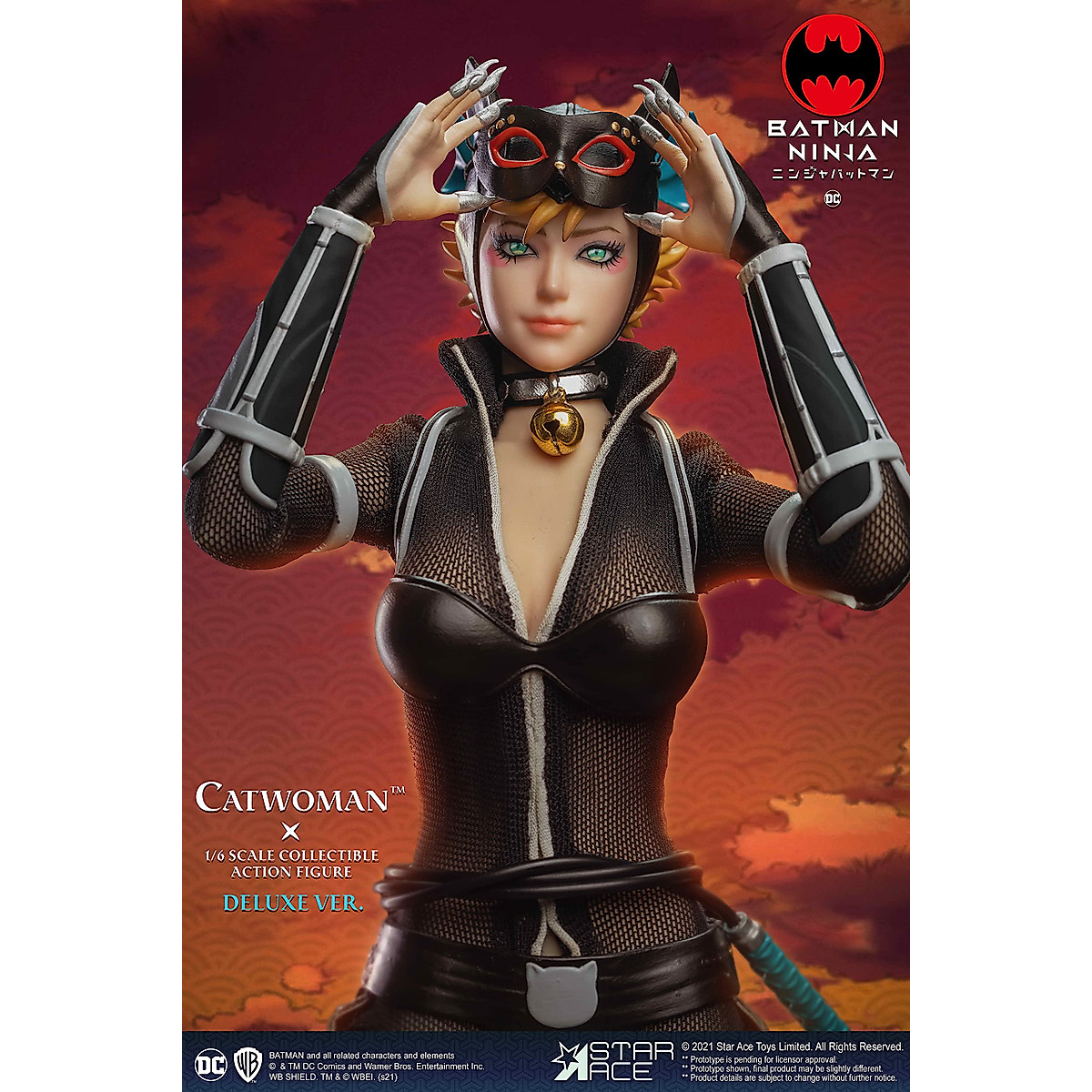 Star Ace Toys Batman Ninja: Catwoman (Deluxe Version) 1:6 Scale Collectible Action Figure, Multicolor