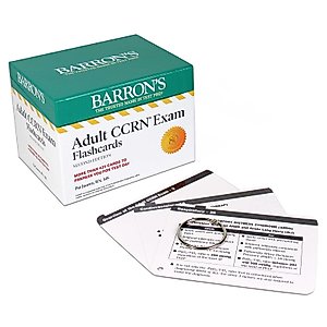 Adult CCRN Exam Flashcards, Second Edition: Up-to-Date Review and Practice: + Sorting Ring for Custom Study (Barron's Test Prep)