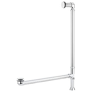 Signature Hardware 946173-69 Rosalind 69" Acrylic Soaking Pedestal Freestanding Tub with Pre-Drilled Overflow Hole