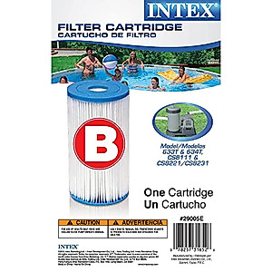 Intex 29005E Swimming Pool Filter Cartridge, Type B 6 Pack