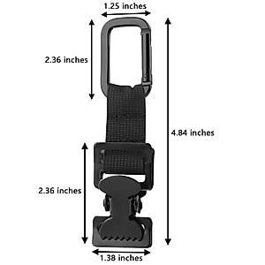 Xxerciz Golf Glove Clip, Upgrade Two Metal Clips Towel Belt Holder, Work Safety Clip Glove Keeper with Carabiner Work Gloves Construction Gloves Golf Accessories for Men