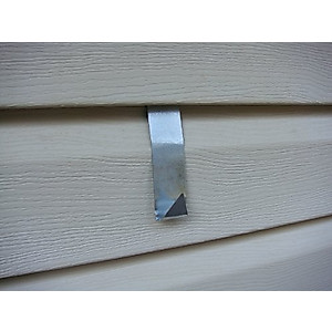 Set of Three (3) Long Length 2.5 Inch Long Amish Handmade Galvanized Siding House Hook Decor Hanger.