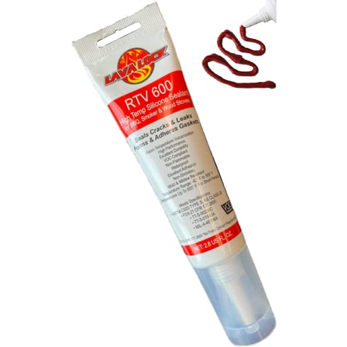 LavaLock Smoker Sealer High Temp BBQ Gasket & Adhesive Smoker lid Door Tape GL-1/2 & LL3R