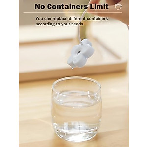 Small Flower USB Humidifier, Creative Cute Atomization Mist Maker, Simple Mini Ultrasonic Fogger, Personal Portable Waterproof Air humidifier for Home Bedroom Office Desk (Blue)