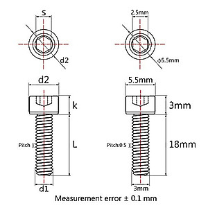 Wanyifa Titanium Ti M3 x 6 8 10 12 15 18mm DIN912 Hexagon Square Head Bolt Screws Pack of 6 (Titanium,M3x12mm)
