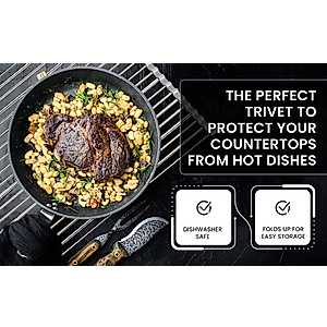 Breathe Essential | 17.5" x 13.8" Roll Up Dish Drying Rack - Over The Sink Caddy for Kitchen Counter, Folding Dish Mat, Foldable Stainless Steel Trivet Accessories