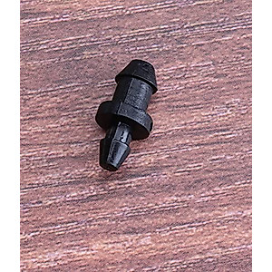 Sowaka 30 Pcs Drip Irrigation Plugs Plastic Black 1/4 Inch Tube End Goof Hole Plugs Irrigation Stoppers for Home Garden Lawn Supplies