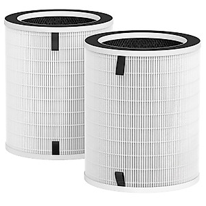 True HEPA Max Filter Replacement Compatible with Afloia MAX, MAGE, MAGE PRO Air Cleaner Purifier and Honati MAX AP2202I and Sans Large room Air Cleaner Cleaner Purifiers, 2 Pack