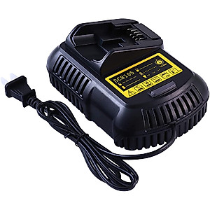 DCB105 Charger Compatible with Dewalt 12V/20V Lithium Battery DCB101 DCB115 DCB107 DCB105 DCB203 DCB204 DCB206 DCB201 DCB120 DCB127