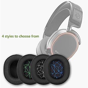 Arctis Pro Replacement Earpads Soft Ear Cushions Cover Compatible with SteelSeries Arctis9 Arctis7 Arctis5 Arctis3 Arctis1 and Arctis pro Wireless Gaming Headphones (Arctis-Black&Green)