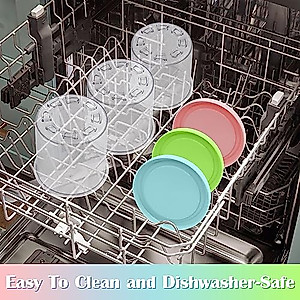 ZOCONE 6 Pack Ice Cream Pint Containers and Lid Compatible with Ninja Creami XSKPLID2CD NC299AMZ NC300 NC301 Series Ice Cream Maker, Airtight, Dishwasher Safe, BPA-Free Ice Cream Containers