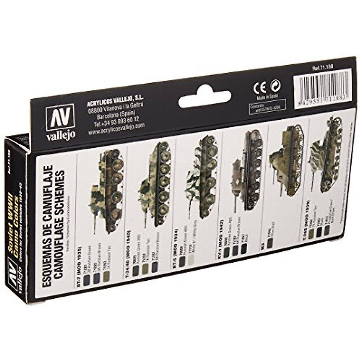 Vallejo Soviet Afv WWII Camo Colors Paint