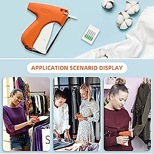 1606 Pieces Clothing Tagging Gun Kit for Clothes Labeler, Garment Price Tag Attacher Gun with 6 Steel Needles and 1600 1-in Barbs Fasteners for Fine Tagging Applications