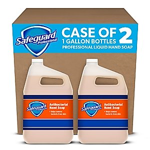 P&G PROFESSIONAL Antibacterial Hand Soap from Safeguard Professional, Bulk Liquid Hand Soap Refill, 1 Gal. (Case of 2)