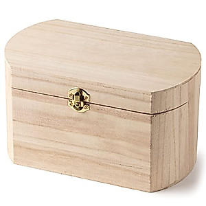 Darice Wood Box with Hinged Lid 14.6 x 24.6 x 13.6mm