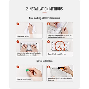 Baffect Wall Hanging Shoes Rack, Door Mounted Plastic Shoe Organizer, RV Camper Folding Shoes Holder for Space Saving Shoes Storage (4 Packs)