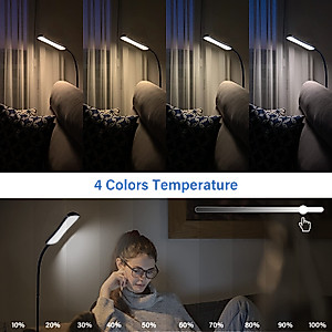 GMK Smart LED Floor Lamp, Standing Lamp Compatible with Alexa Google Home, App Remote Control 10-100% Brightness Reading Lamp Stepless Dimmer Adjustable 2700-6500K for Bedroom Living Room Office