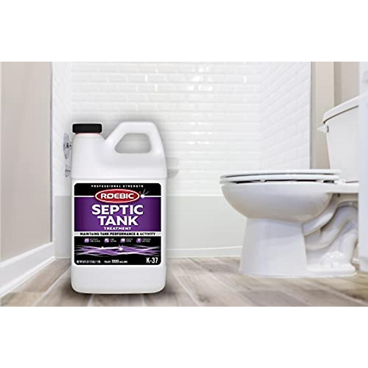 Roebic K-37-H Septic Tank Treatment: 64-Ounce, Promotes Efficient Breakdown, Reduces Odors, Prevents Clogs for Smooth Septic System Operation