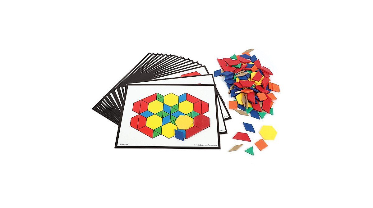 Learning Resources Pattern Blocks: Fun Math & Shape Learning