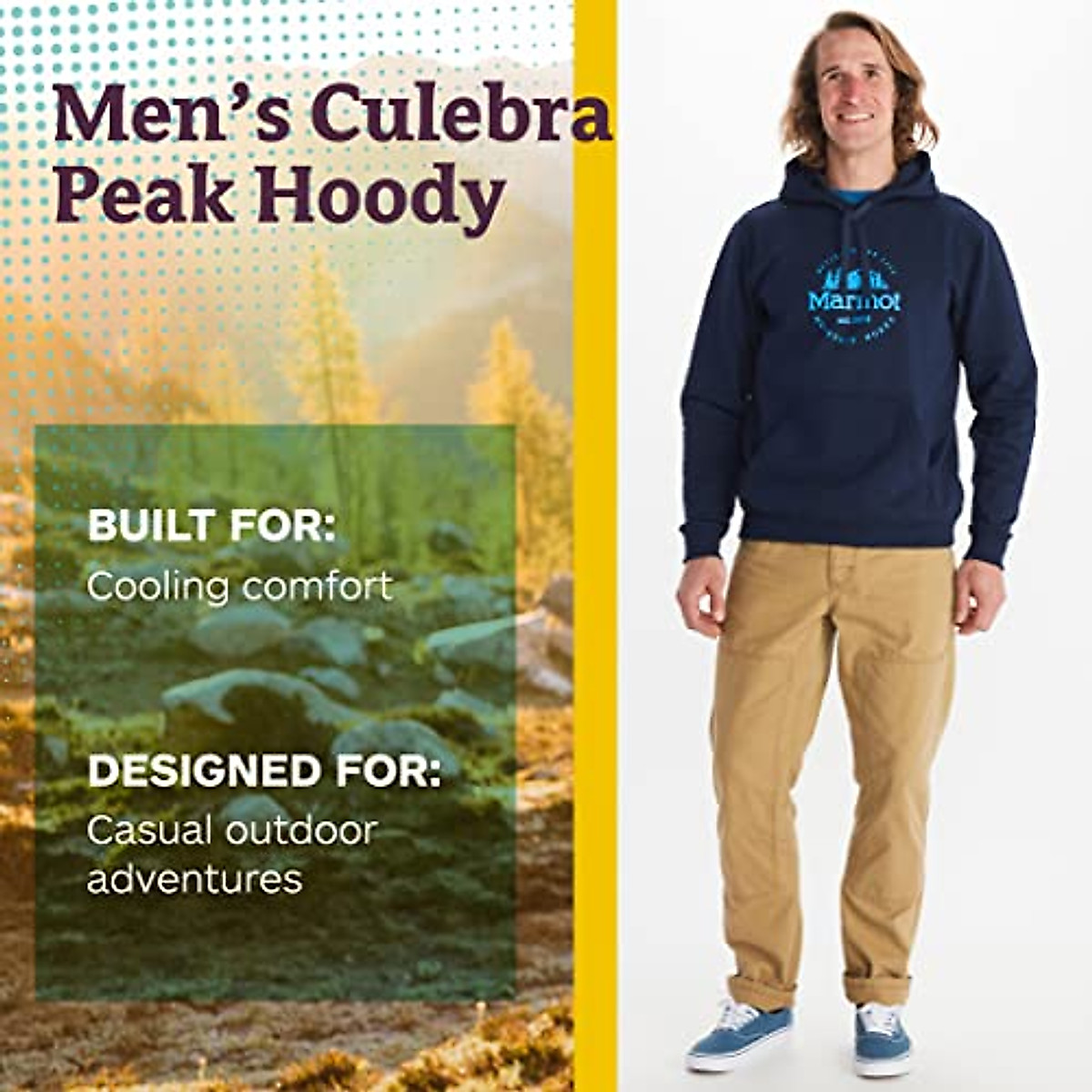 MARMOT Men's Culebra Peak Hoody, Arctic Navy, Large