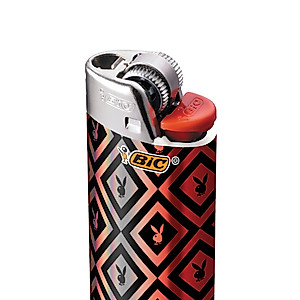BIC Pocket Lighter, Special Edition Playboy (Holographic) Collection, Assorted Unique Lighter Designs, 8 Count Pack of Lighters