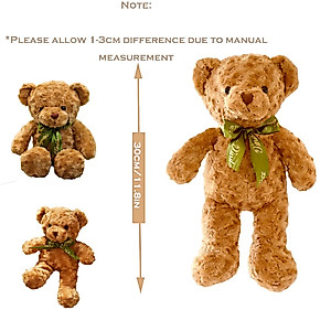 CHELEI2019 11.8" Brown Teddy Bear Stuffed Animal,Cute Soft Teddy Bear Plush,Gifts for Kids